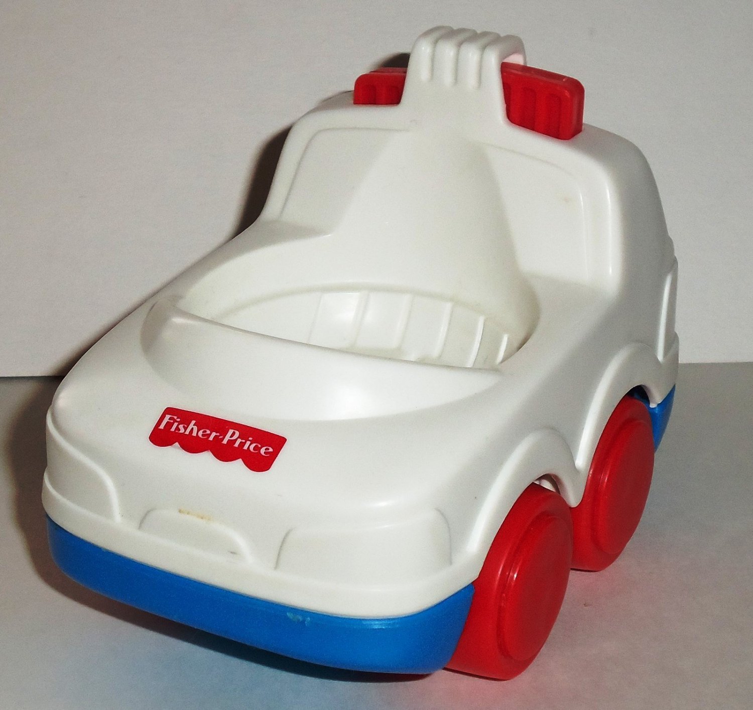 Fisher-Price #1197 Roll-A-Round Police Car Mattel 1995 Loose Used