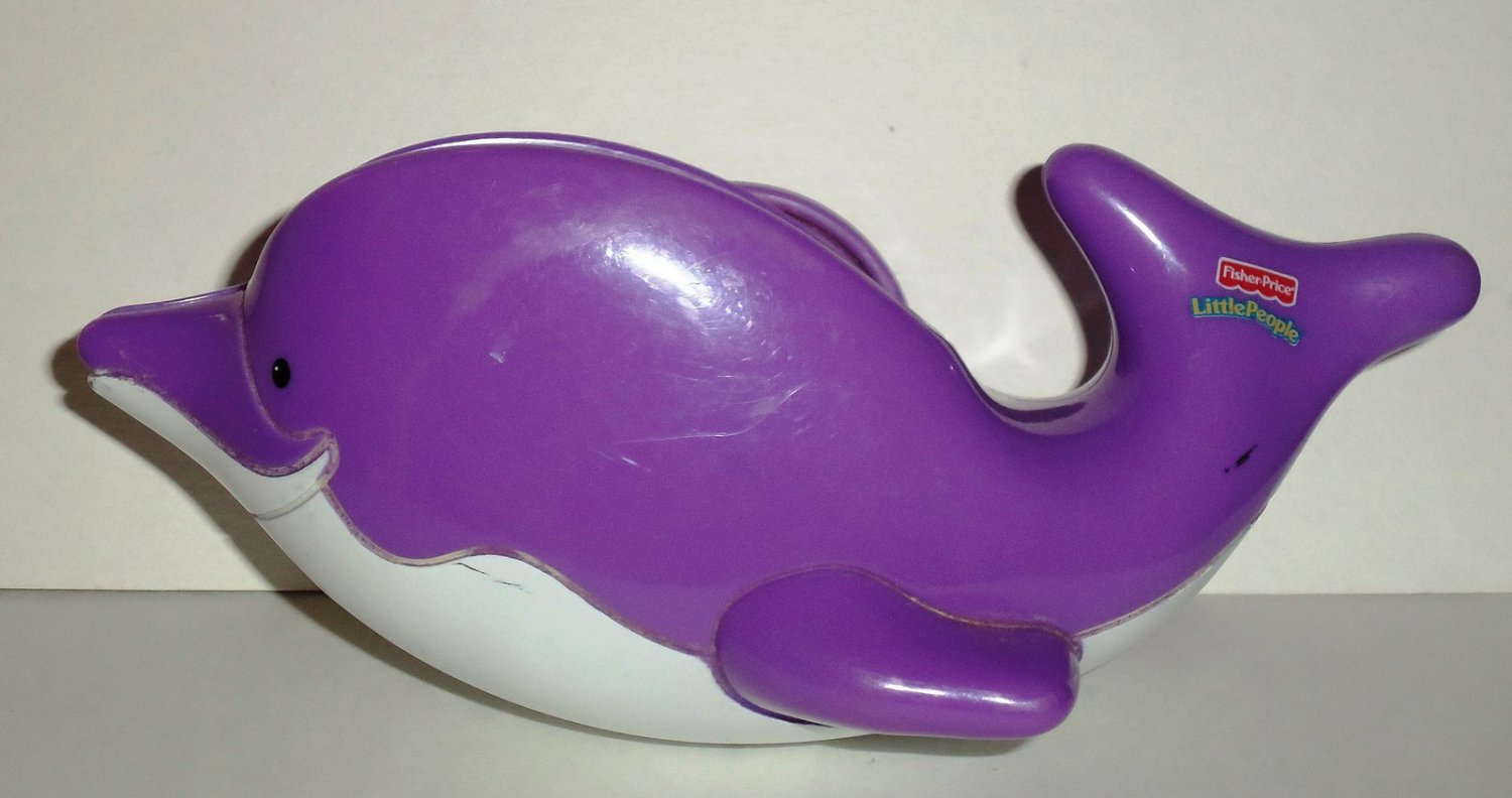 Fisher-Price Little People Dolphin from Animal Fun Bath Bar Loose Used