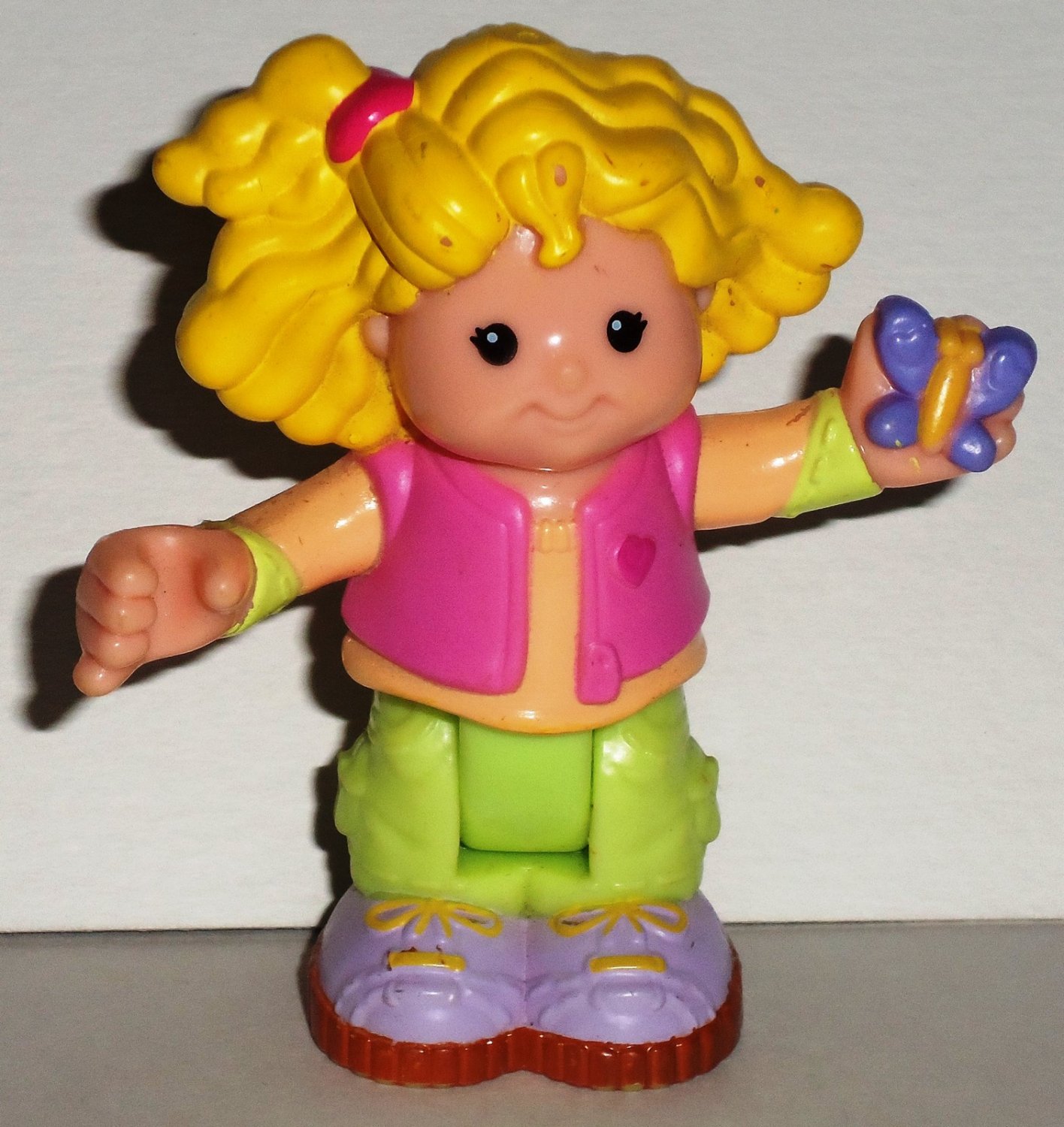 Fisher-Price Little People Sarah Lyn with Butterfly Poseable Figure ...