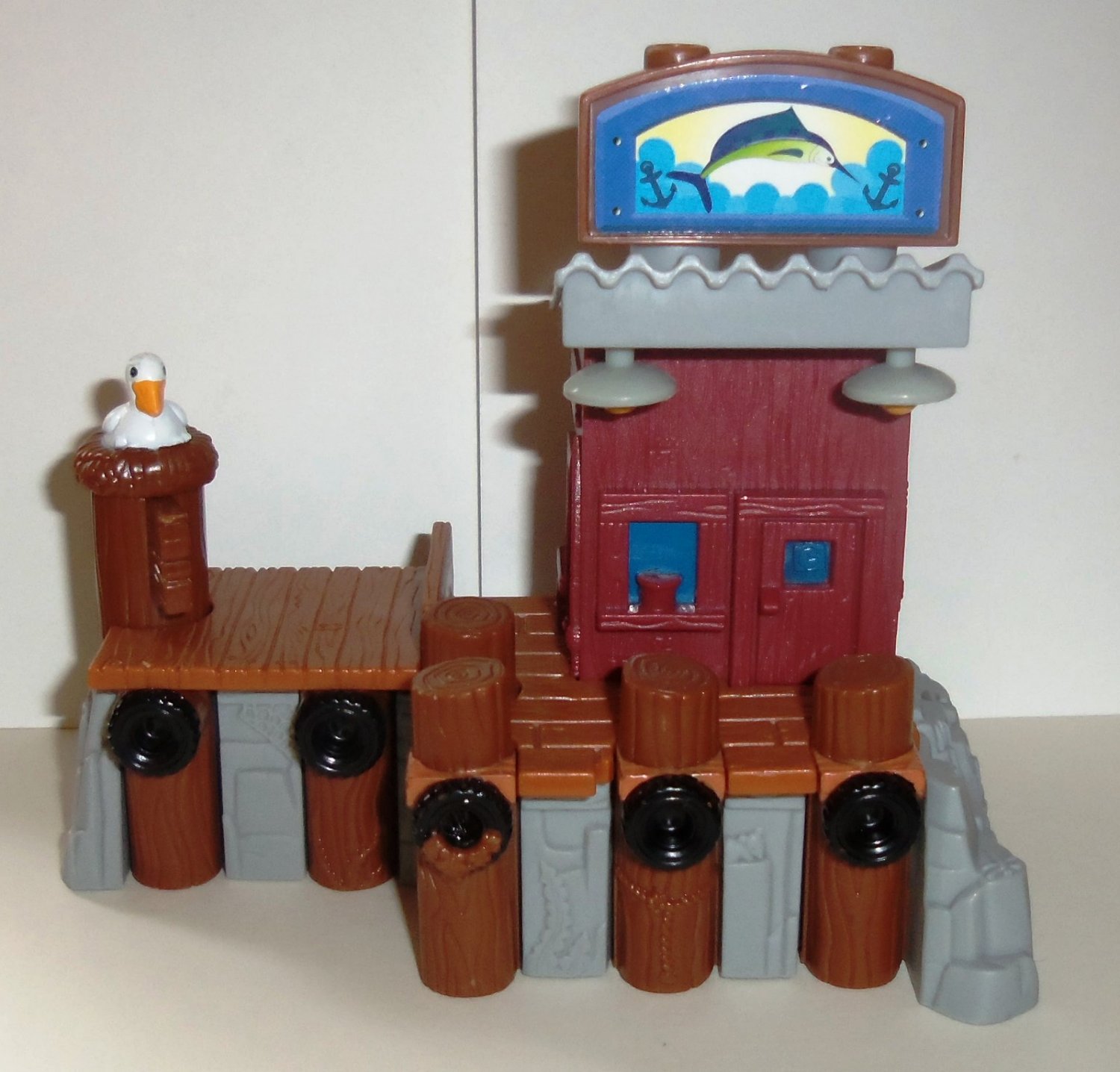 Fisher-Price GeoTrax Rail & Road System Portside Fishing Pier No Boat ...