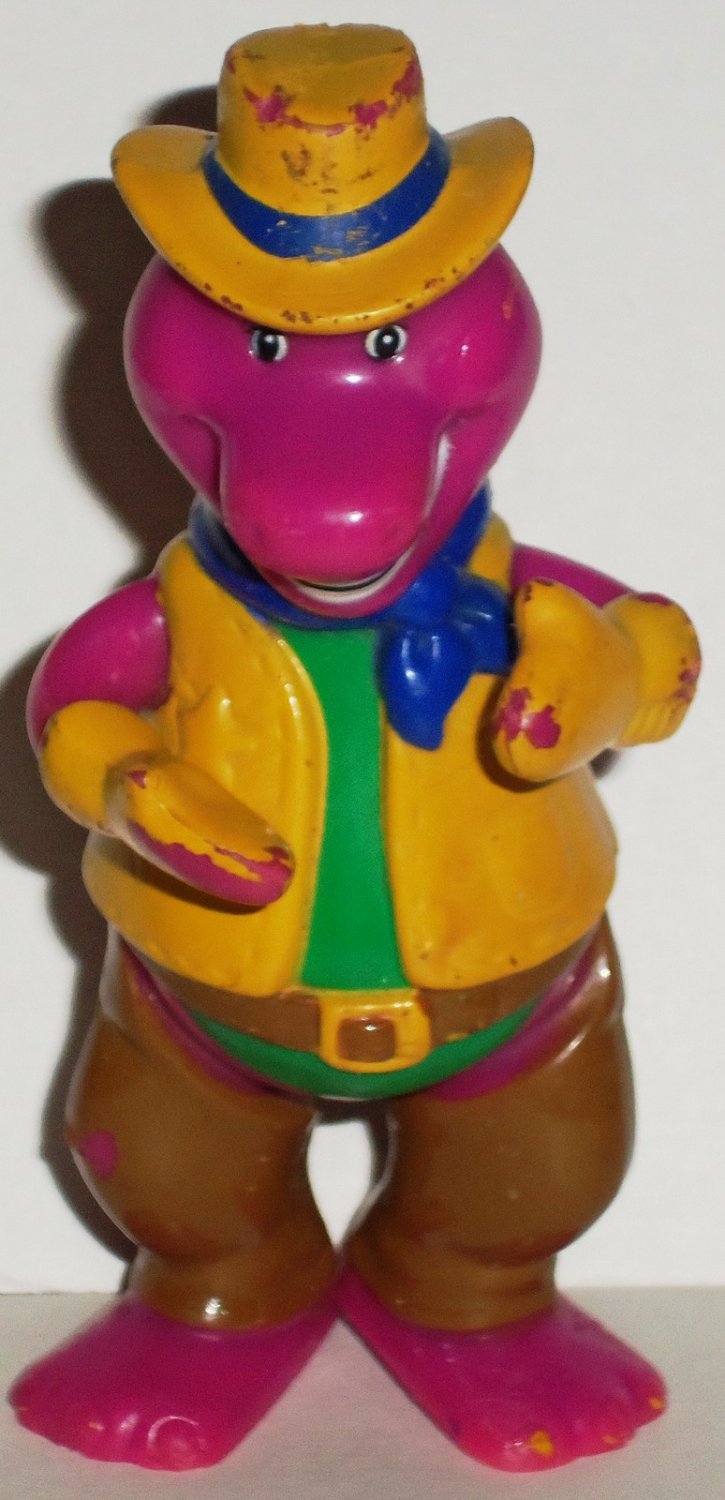Barney the Dinosaur Cowboy Outfit Bendable Arms Figure Kid Dimension ...