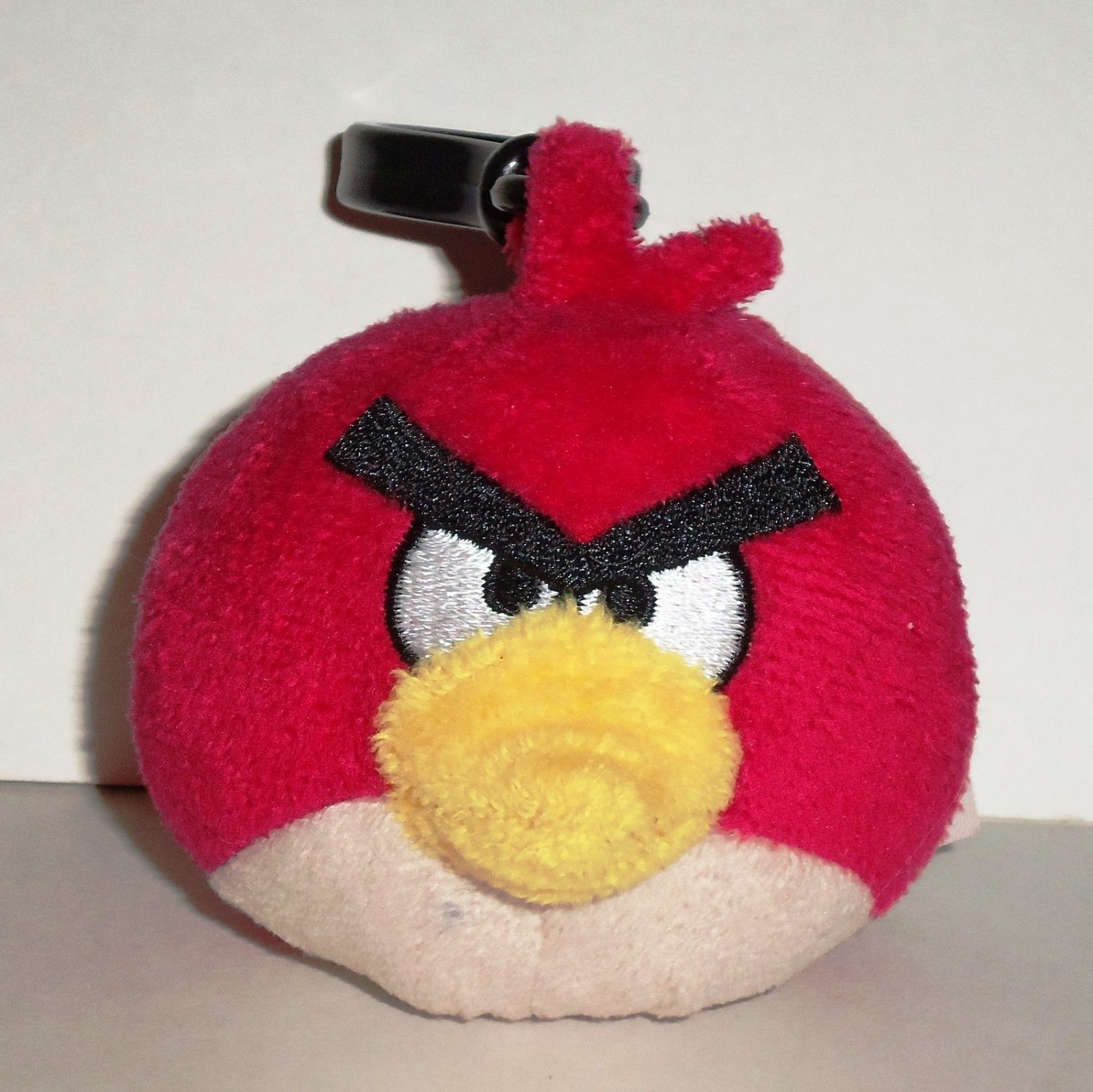 Angry Birds Red Bird Plush Backpack Clip Commonwealth Loose Used