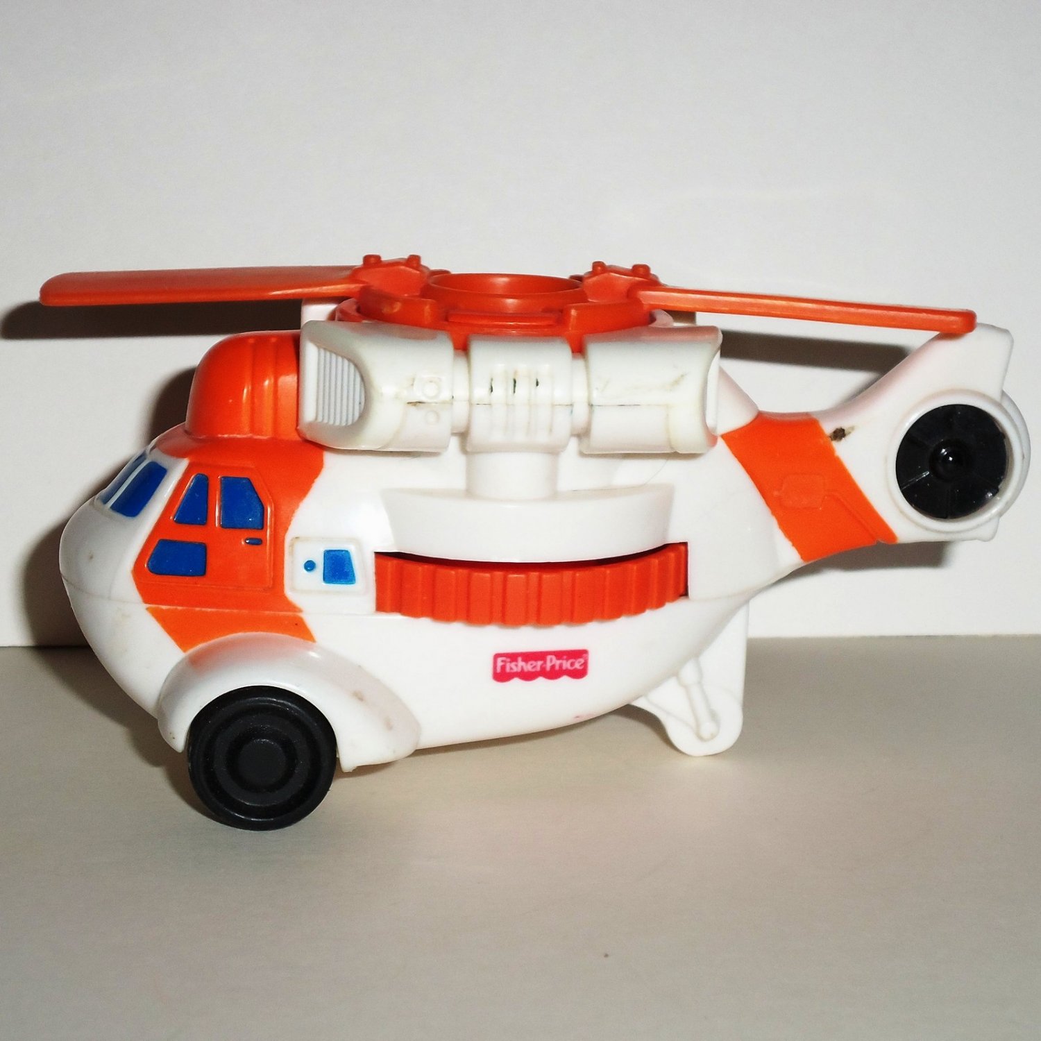 Fisher-Price GeoTrax Coastal Rescue Chopper Helicopter Only Loose Used