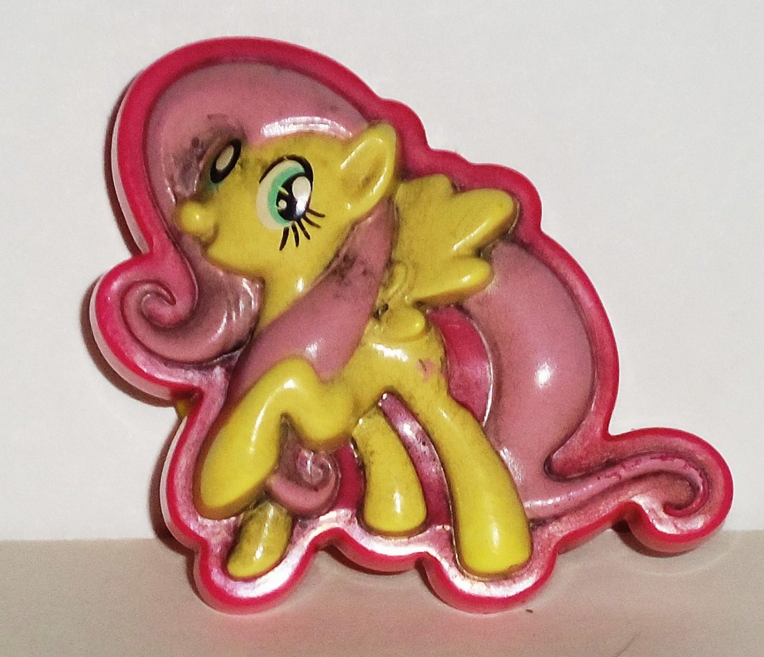 My Little Pony Stuck on Stories Suction Cup Ponies Fluttershy Loose Used