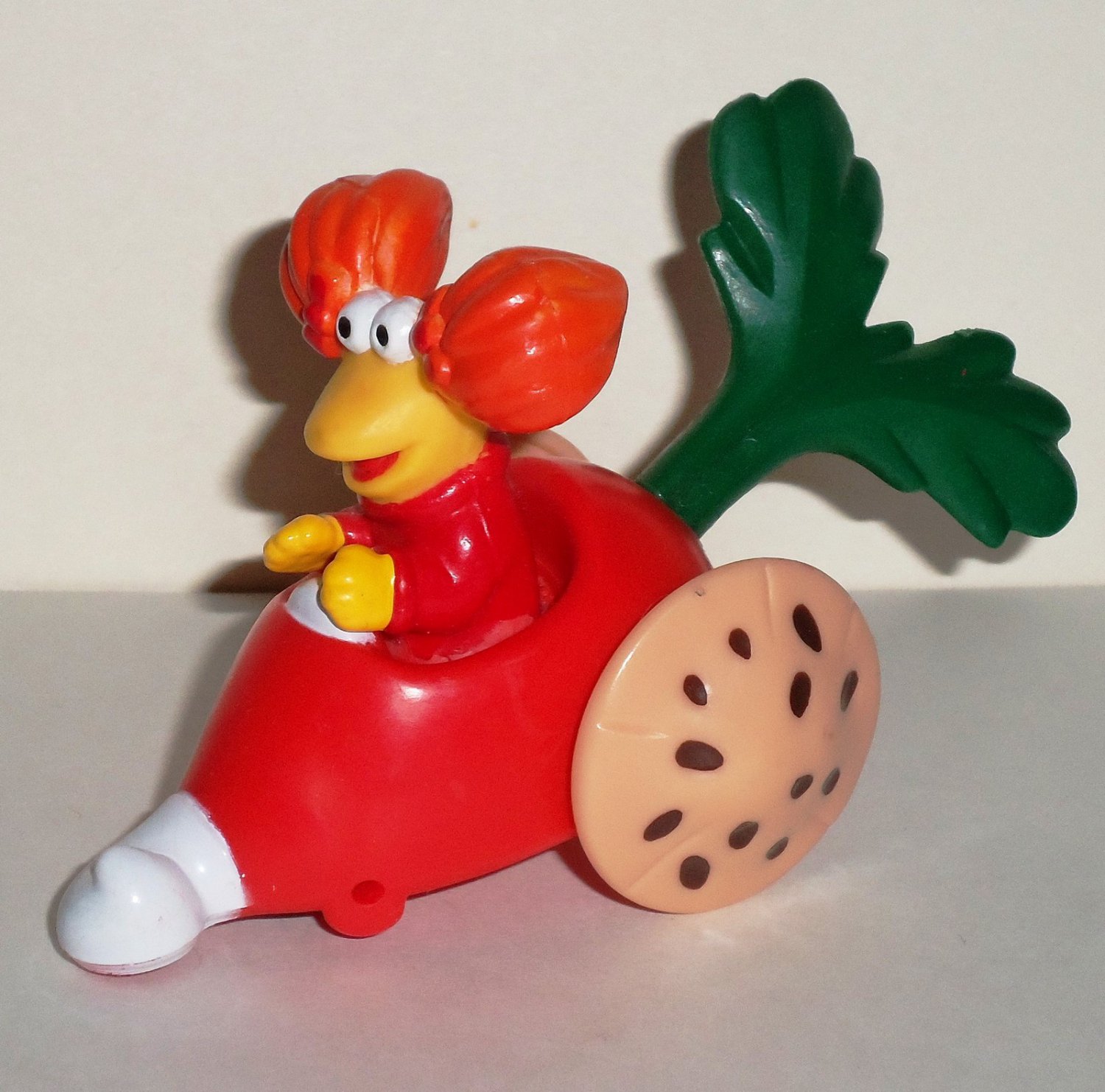 McDonald's 1988 Fraggle Rock Red in Radish Car Happy Meal Toy Loose Used