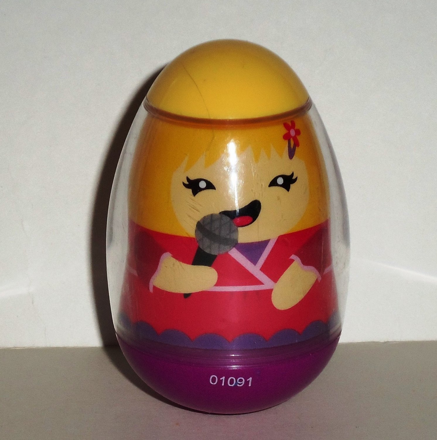 Playskool 2009 Weebles Girl Singer Figure Hasbro Loose Used