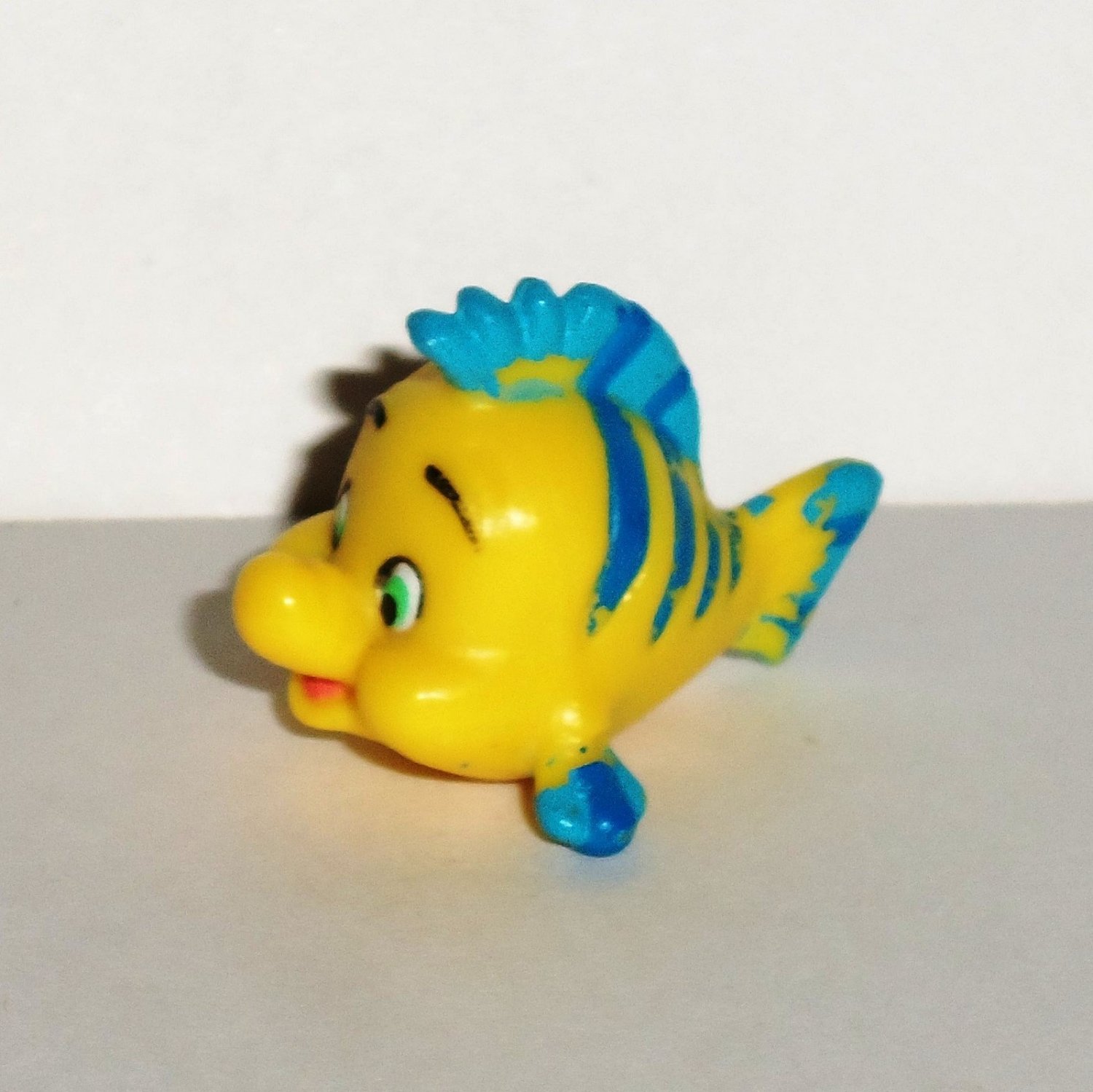 Disney's Little Mermaid Flounder 1" Plastic Figure Loose Used