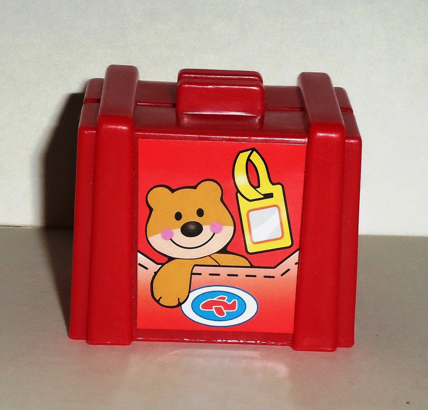 Fisher-Price Little People Red Suitcase for Airport Airplane Mattel ...