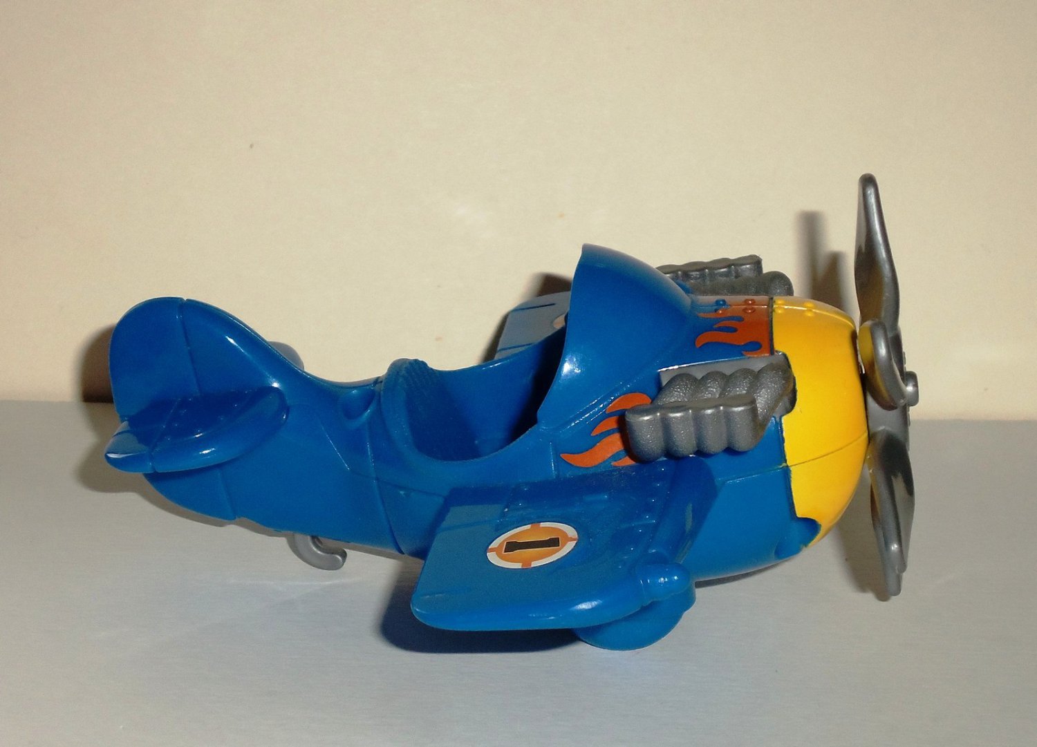 Fisher-Price Imaginext Sky Racers Blue Mini Plane Loose Used