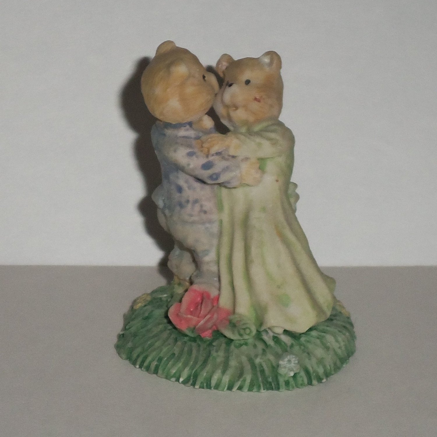 Bear Sweethearts Dancing Figurine Romantic Couple Loose Used