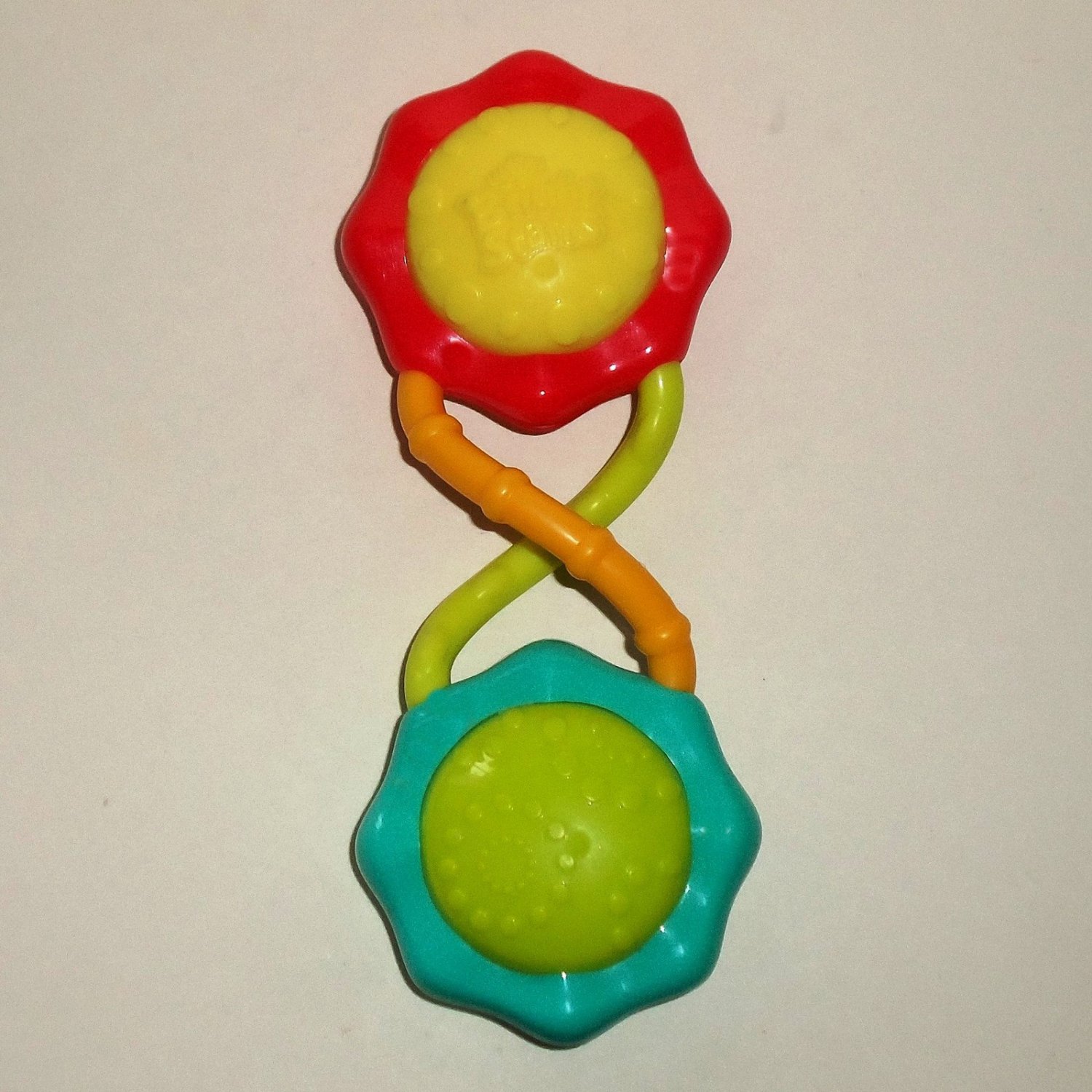 Bright Starts Rattle & Shake Barbell Baby Toy Loose Used