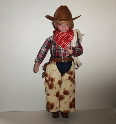 Avon Collectible - Cowboy Doll Vintage Porcelain Doll Childhood Dreams ...