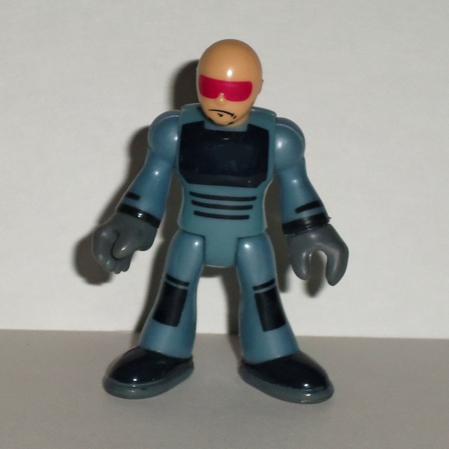 Fisher-Price Imaginext Man w/ Gray & Black Outfit Action Figure Loose Used