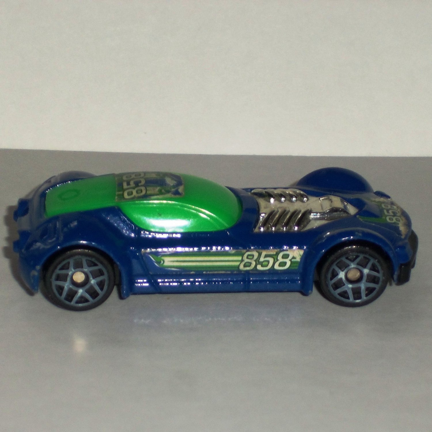 Mcdonalds 2009 Hot Wheels Ballistik Car Happy Meal Toy 4 Decals Loose Used