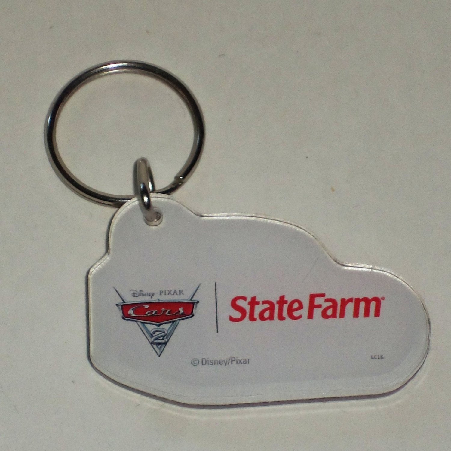 Disney Pixar Cars State Farm Insurance Lightning McQueen Keychain Loose ...