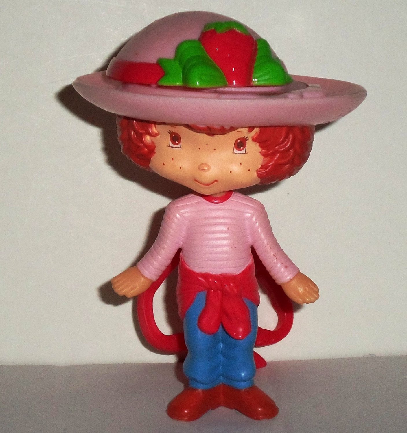 Strawberry Shortcake Plastic Doll w/ Backpack Clip Loose Used
