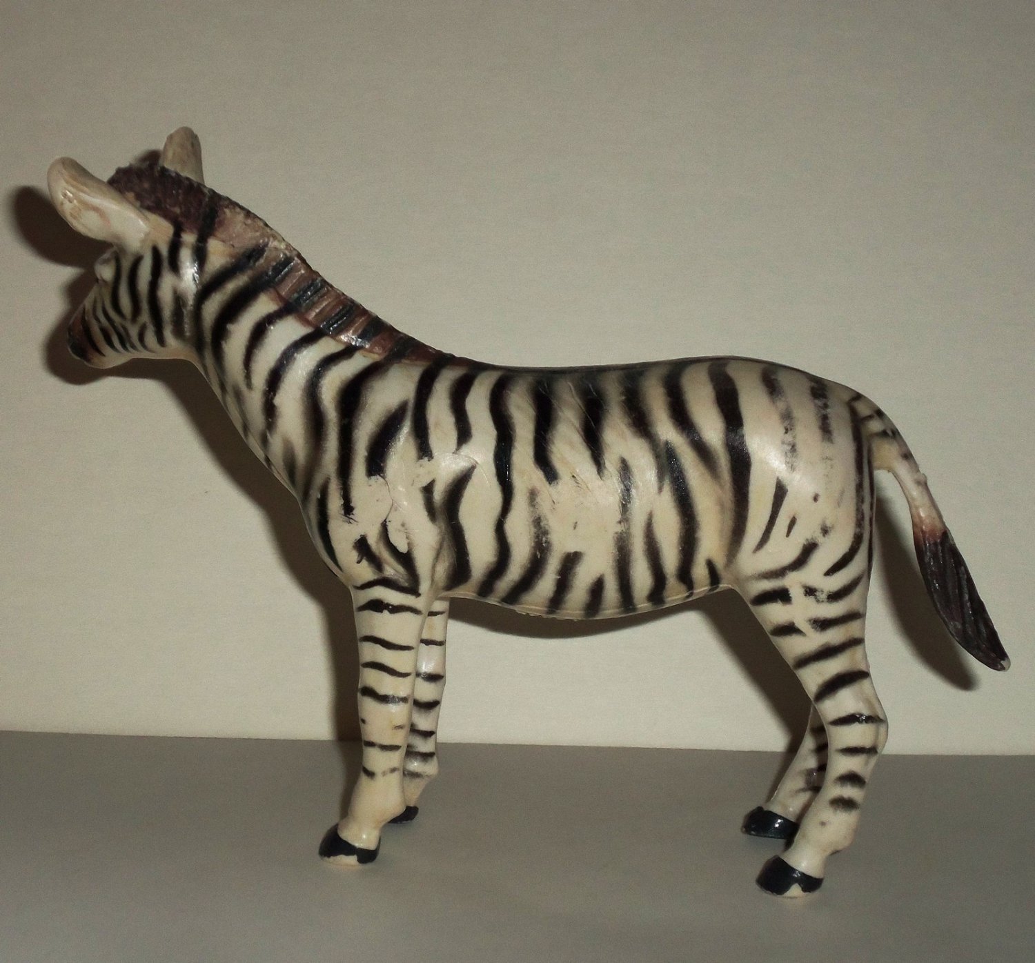 AAA Plastic Toy Zebra Figure Loose Used