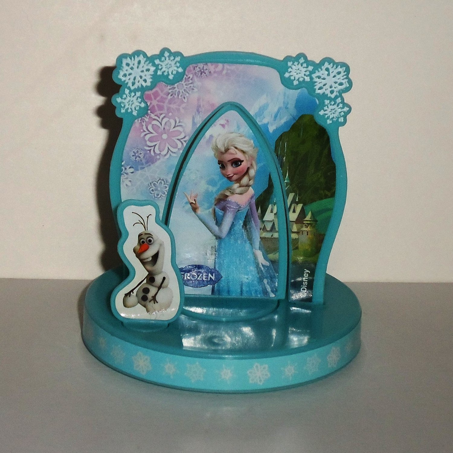 Disney Frozen Decopac Elsa Anna Olaf Plastic Cake Topper Toy Loose Used