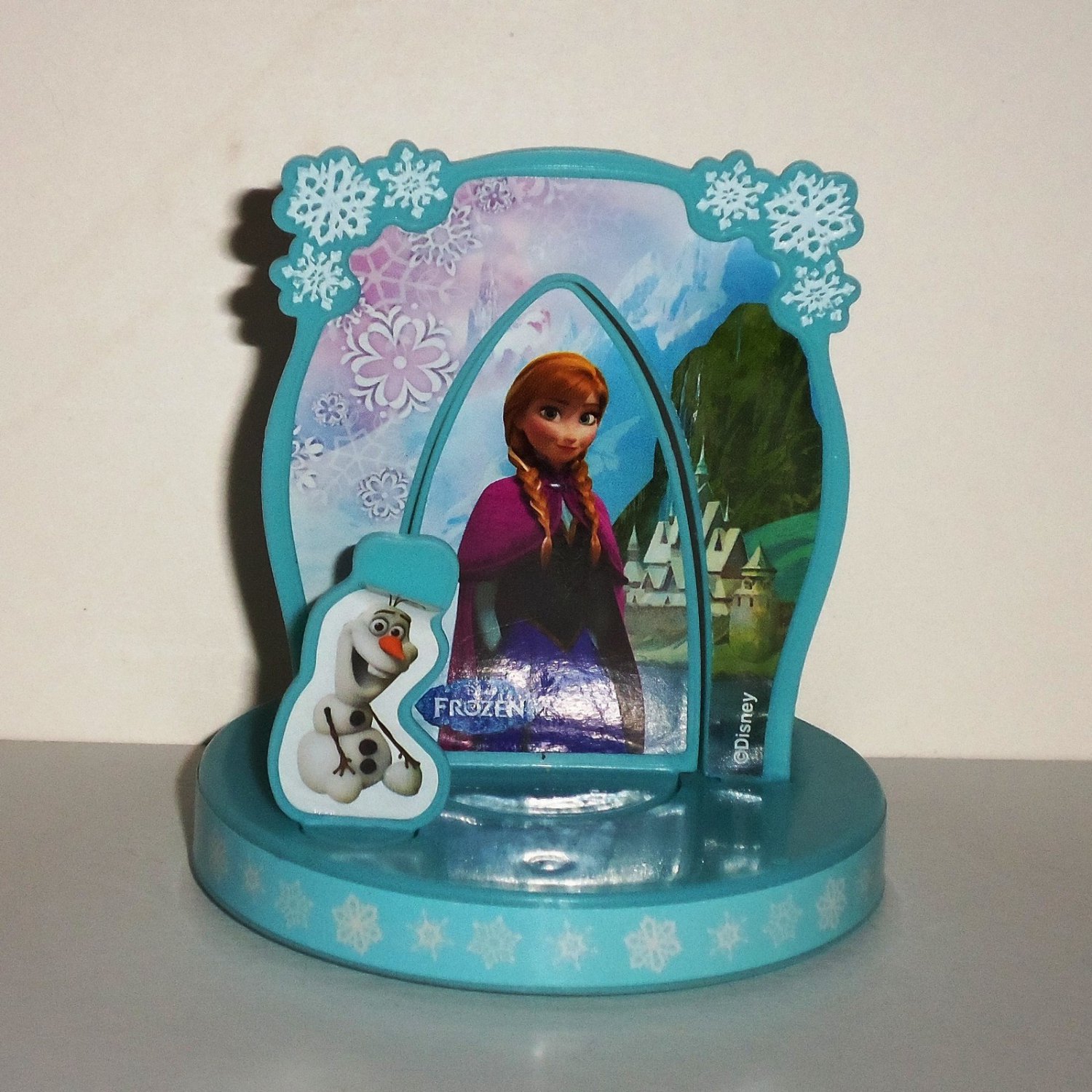 Disney Frozen Decopac Elsa Anna Olaf Plastic Cake Topper Toy Loose Used