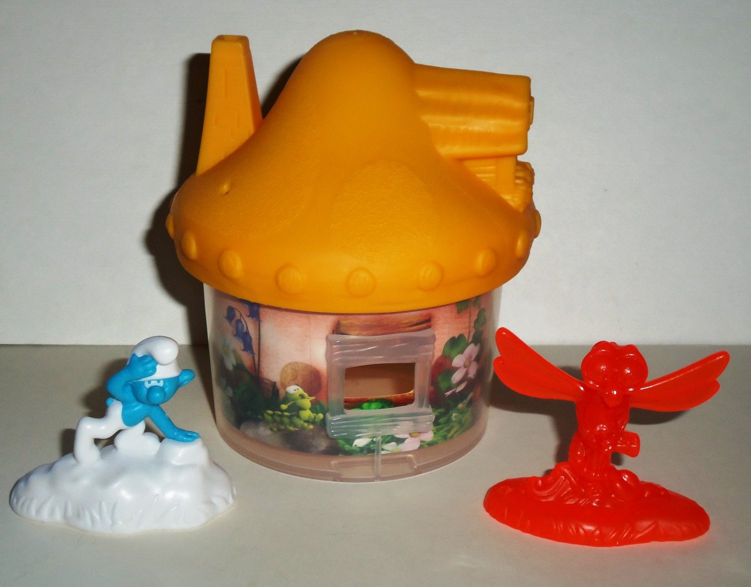McDonald's 2017 Smurfs The Lost Village Yellow House Clumsy Spitfire ...