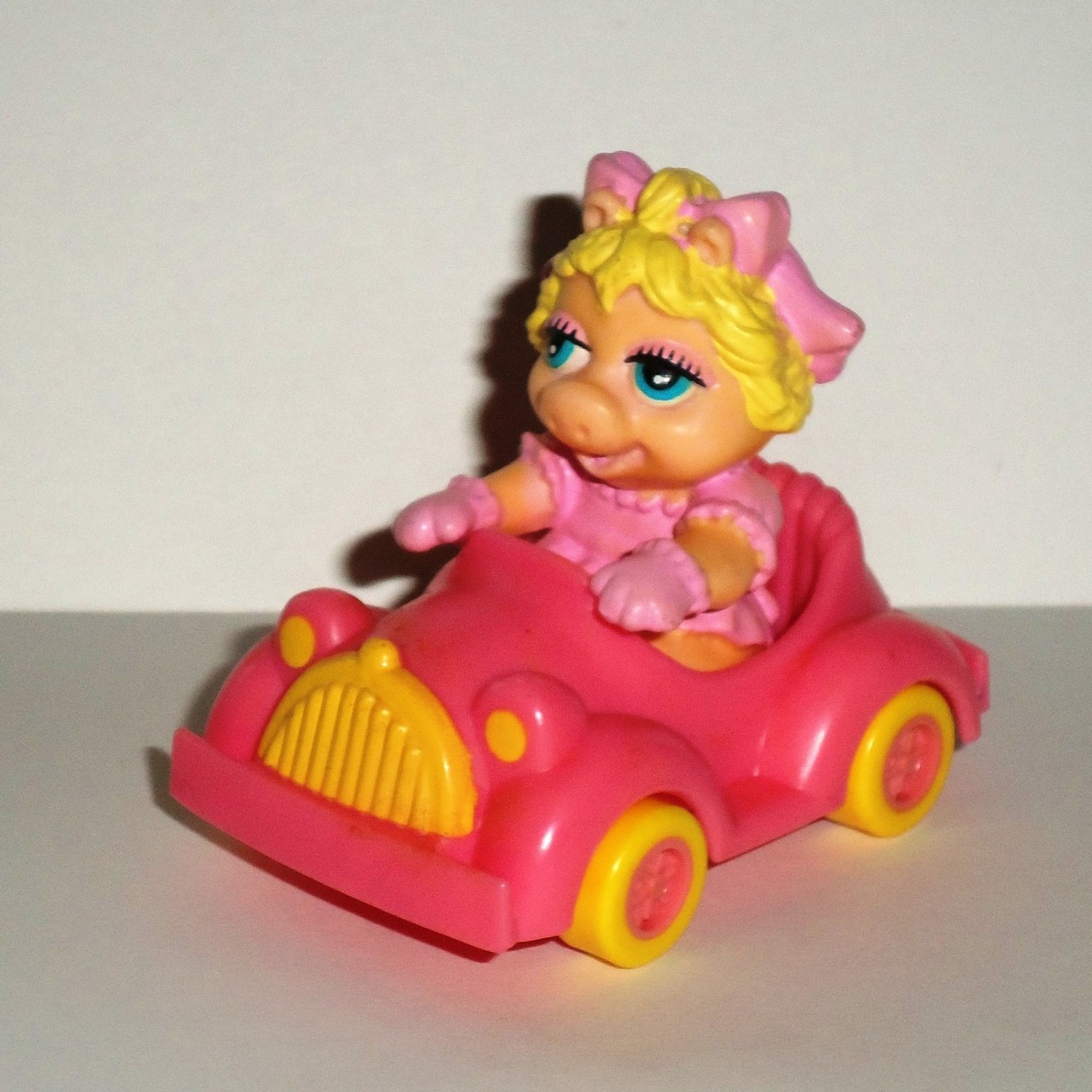 McDonald's 1987 Muppet Babies Miss Piggy in Pink Car Happy Meal Toy ...