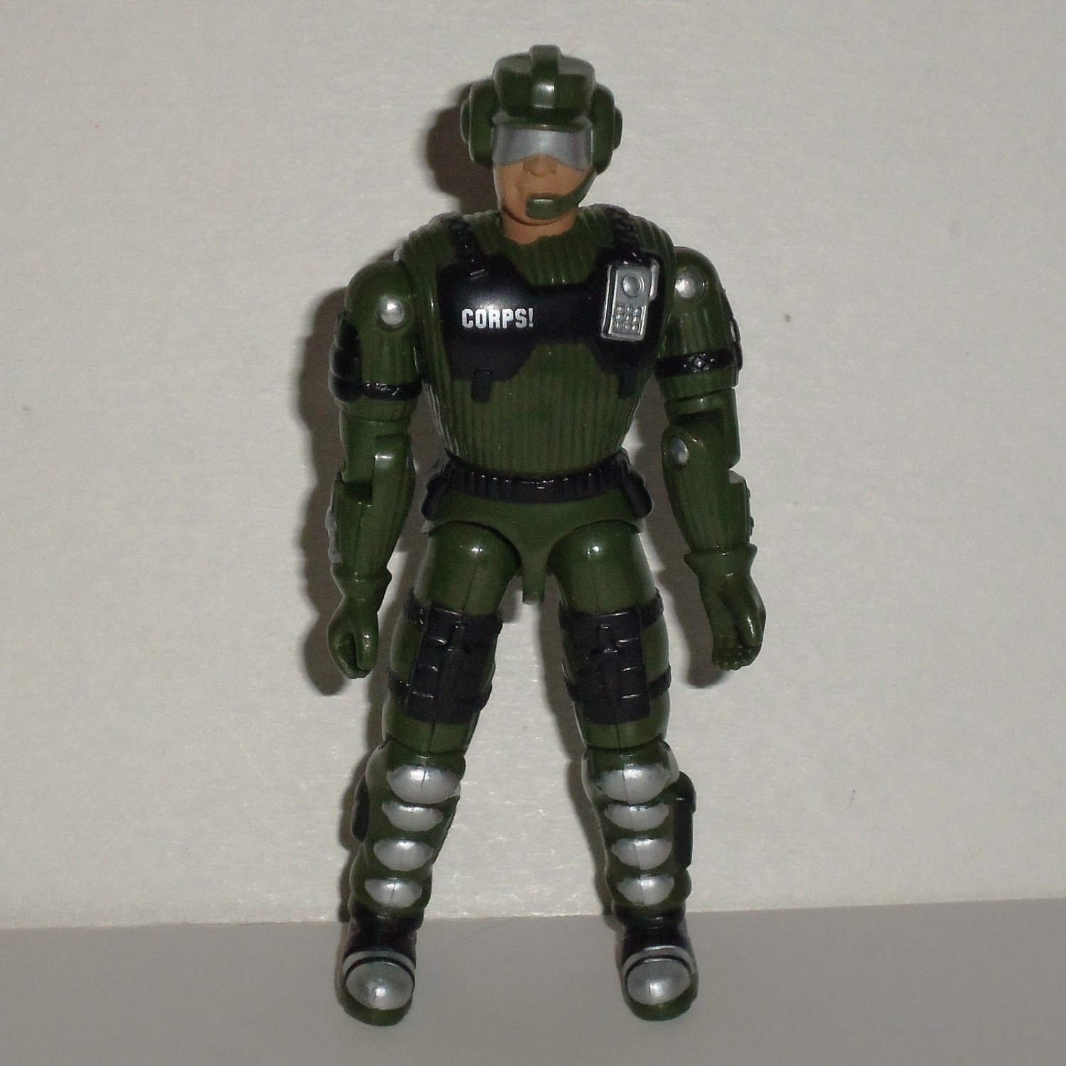 The Corps 1998 Justin Case in Green Black Outfit Action Figure Lanard ...