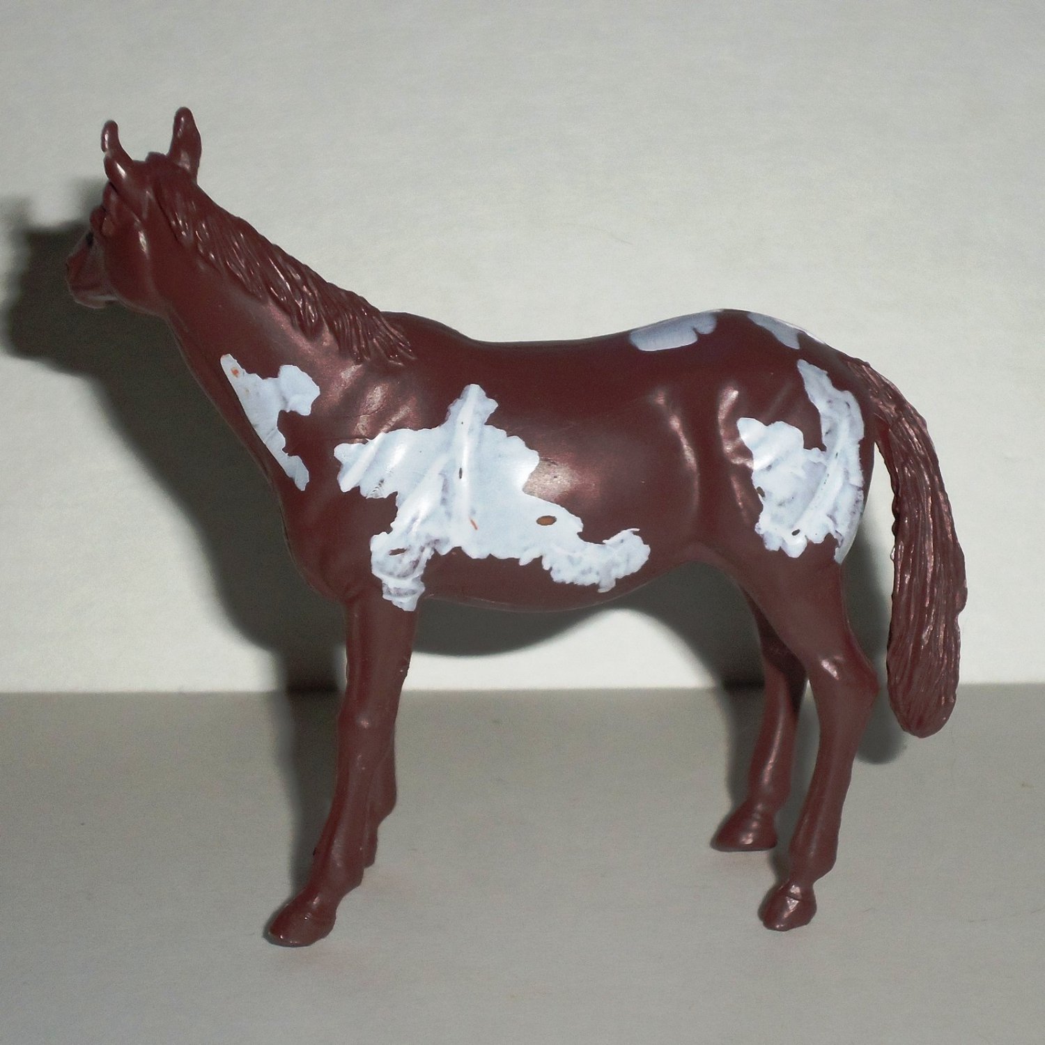 New Ray Toys Pinto Horse PVC Plastic Animal Figure Loose Used