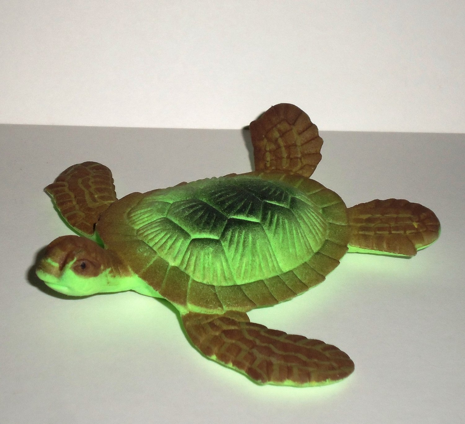 4.25" Turtle Rubber Toy Animal Figure Loose Used