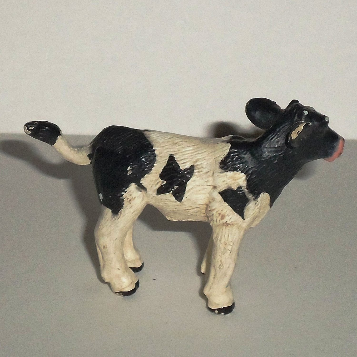 Safari Ltd. Holstein Cow Calf Plastic Toy Animal Figure Loose Used
