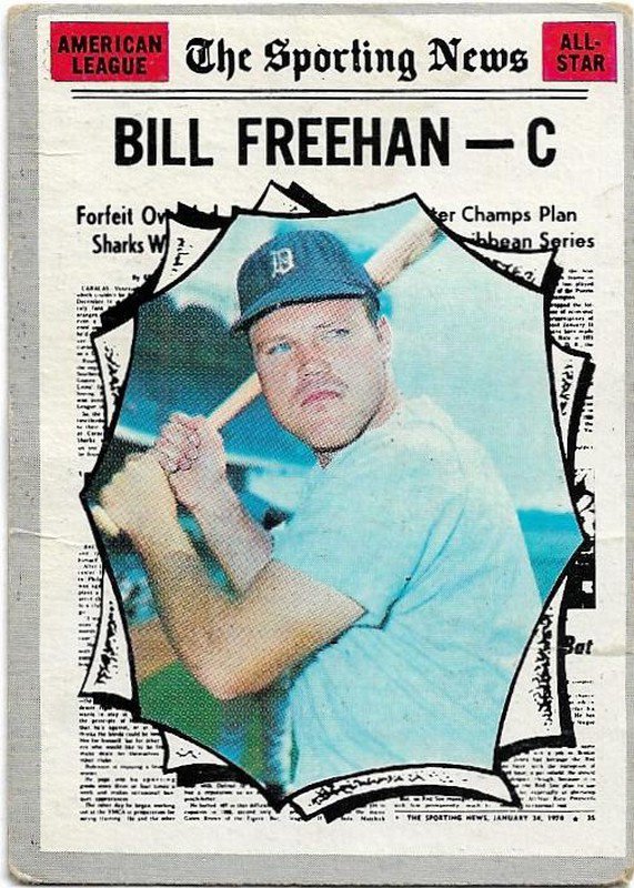 1970 Topps Baseball Card #465 Bill Freehan All-Star Detroit Tigers GD