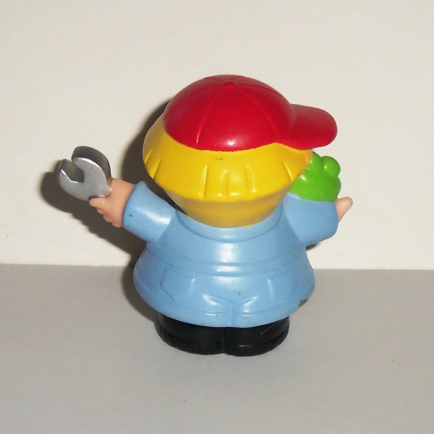 Fisher-Price Little People Eddie Mechanic Figure Mattel 2002 Loose Used