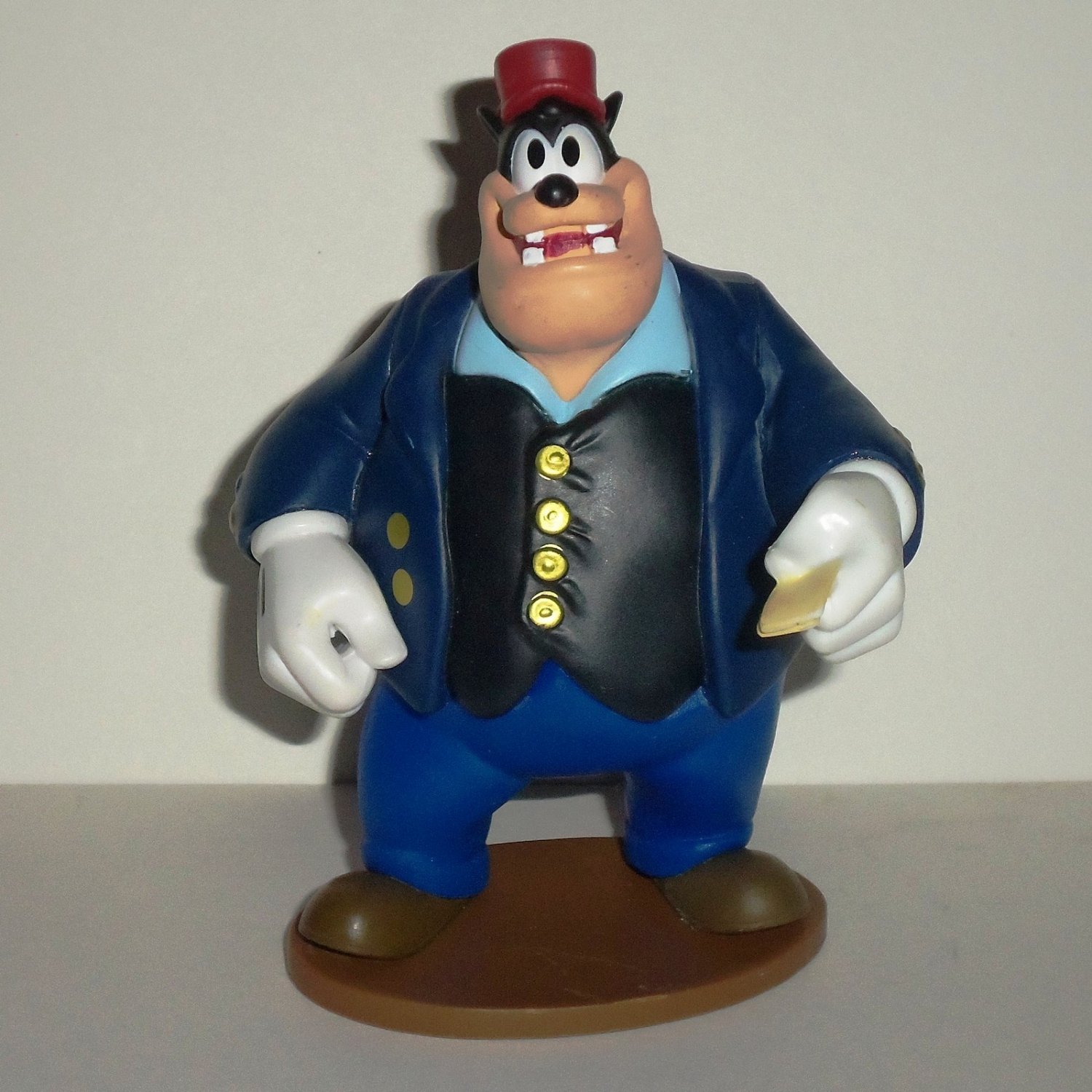 Disney Railroad Pete as Train Conductor PVC Figure Loose Used
