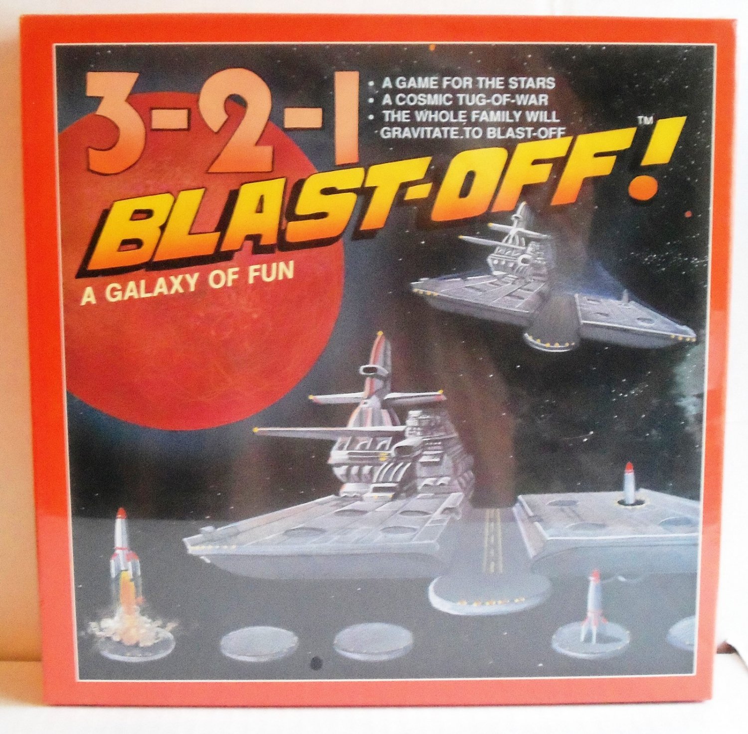 3-2-1 Blast-Off! Board Game 1991 Backos Games New in Sealed Box