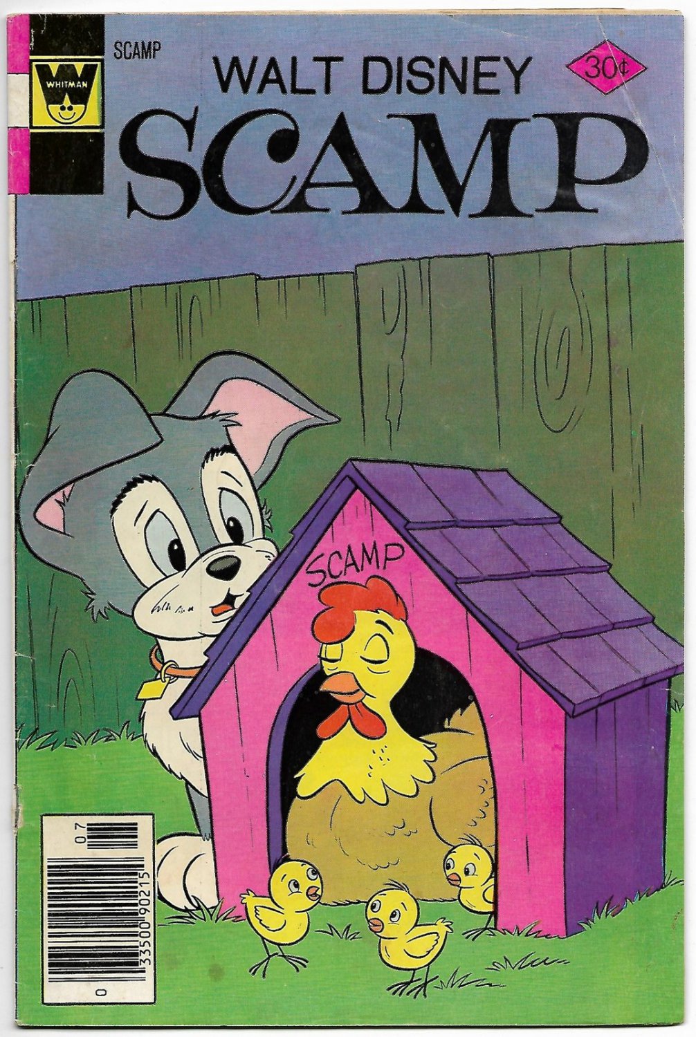 Scamp (Whitman Comic series) #36 Walt Disney July 1977 FR