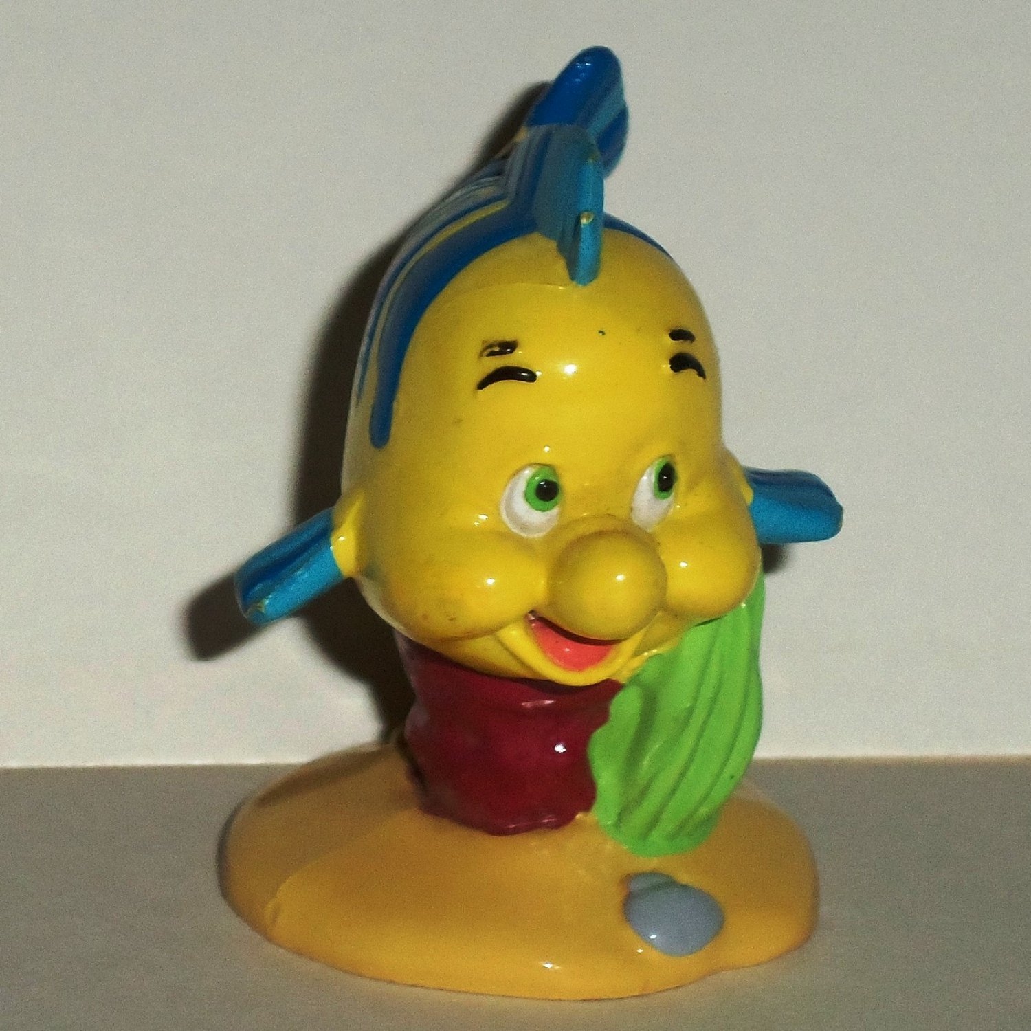 Disney Princess Little Mermaid Flounder PVC Figure Loose Used
