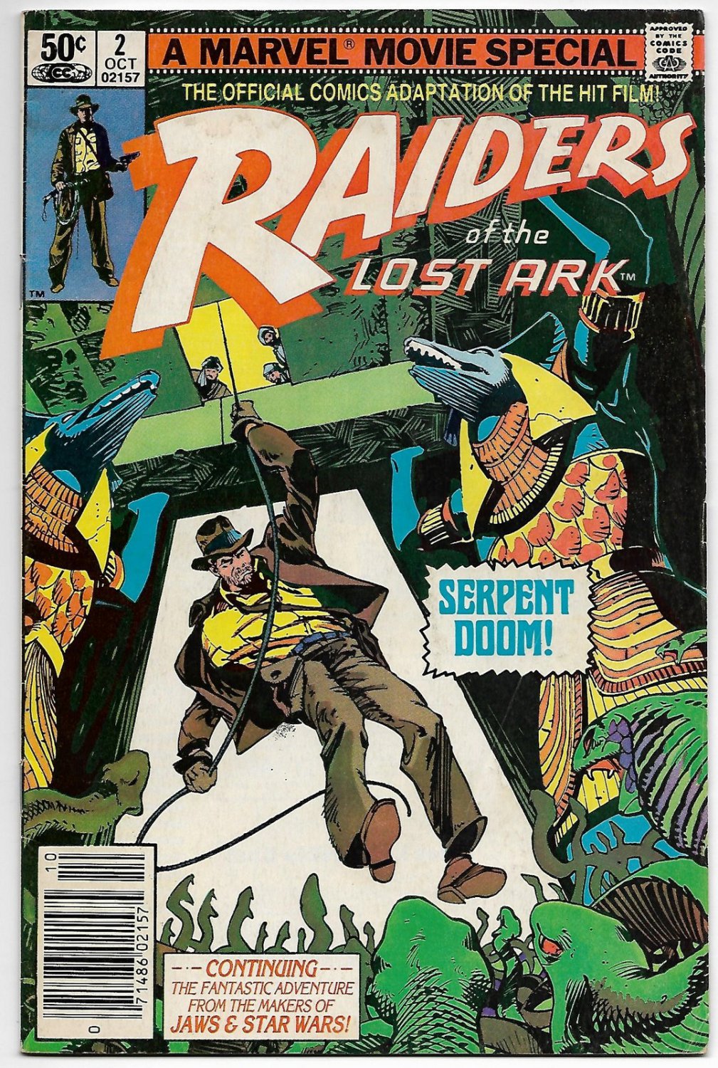 Raiders of the Lost Ark (1981 series) #2 Movie Adaptation Marvel Comics ...