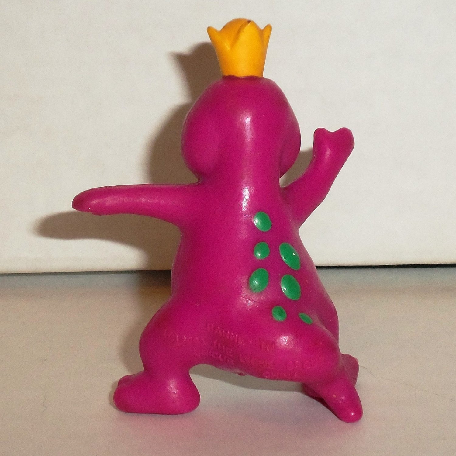 Barney The Purple Dinosaur w/ Crown PVC Figure Loose Used