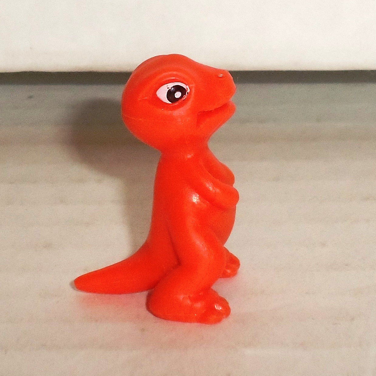 A&A Global Industries Microsaurs 1" Orange Dinosaur Mini Figure Loose Used