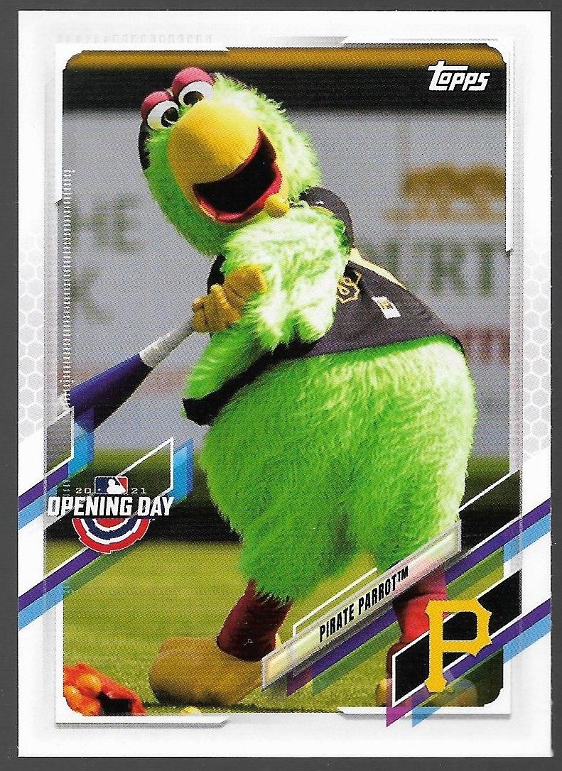 2021 Topps Opening Day Mascots Baseball Card #M-13 Pirate Parrot ...