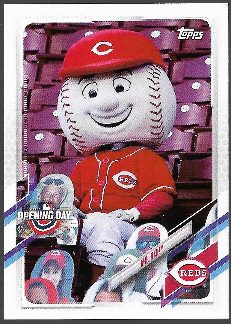 2021 Topps Opening Day Mascots Baseball Card #M-20 Mr. Red Cincinnati Reds
