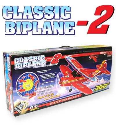 3 CHANNEL REMOTE CONTROL BIPLANE 2 AIRPLANE READY TO FLY
