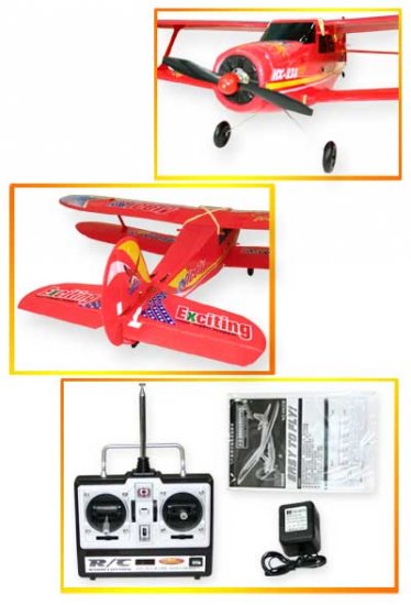 3 CHANNEL REMOTE CONTROL BIPLANE 2 AIRPLANE READY TO FLY