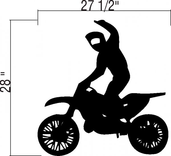 Wall Vinyl Decal Sticker - Dirtbike Rider MX X Games #3