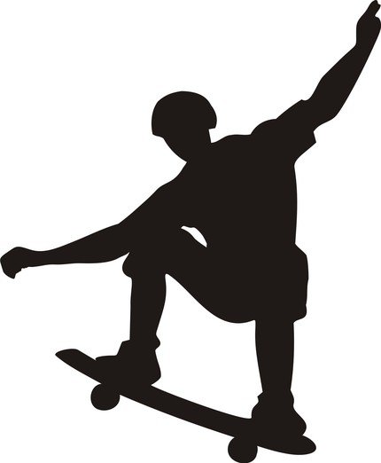 SKATEBOARDER DECAL STICKER SKATEBOARD WALL MURAL X GAMES BOY TEEN ROOM