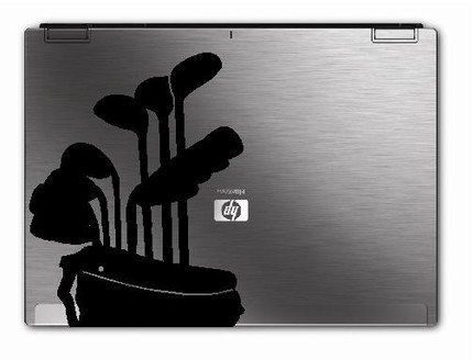 Golf Clubs Sticker Decal Bag for Laptop Toilet Car Window Man Golfing ...