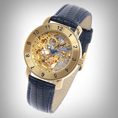 SUG SHADOW MENS 21J AUTOMATIC SKELETON WATCH NEW S.U.G. FREE USA S-H
