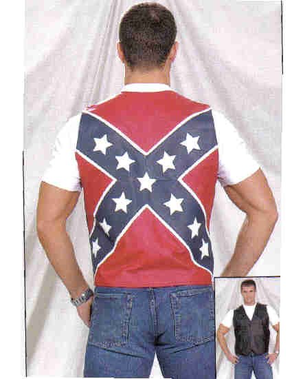 Mens Rebel Flag Vest (Medium)