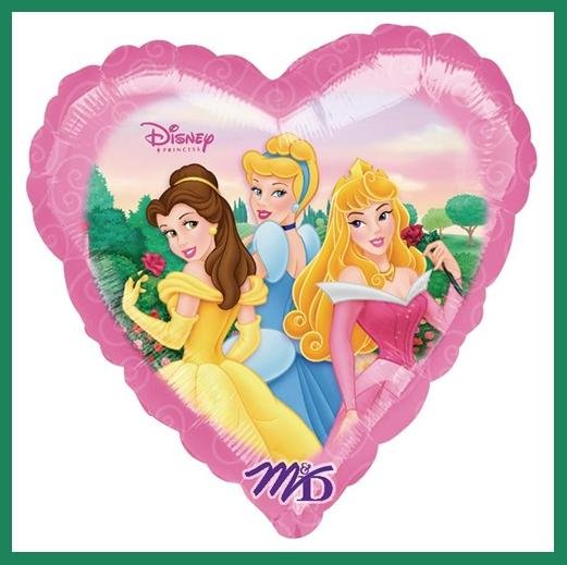 Disney Princess Party Balloons - supplies/decoration - heart