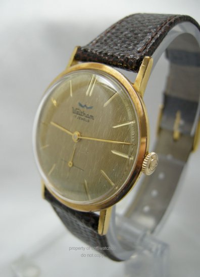 Vintage Waltham Manual Wind Men's Watch Textured Dial 17J