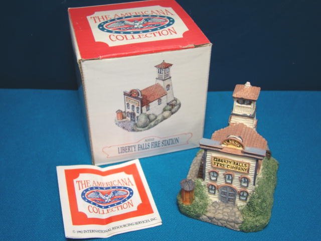 Liberty Falls Fire Station building AH10 Americana Collection 1992 ...
